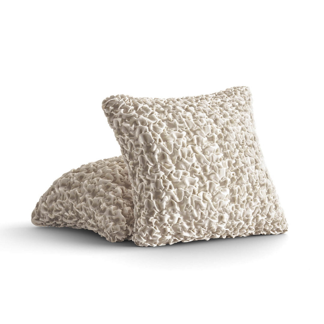 Fuco Velvet - 2 Fundas Cojines Vanilla | Eurofunda